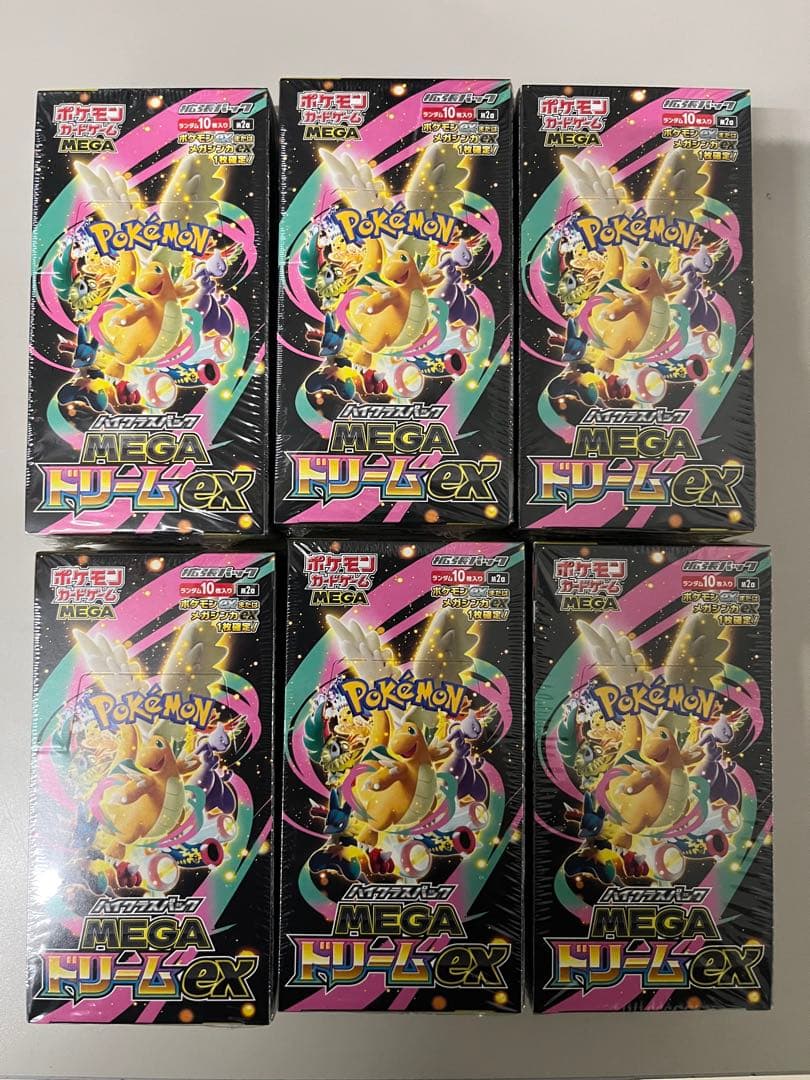 ポケモンカード　メガドリームex シュリンク付き6BOX