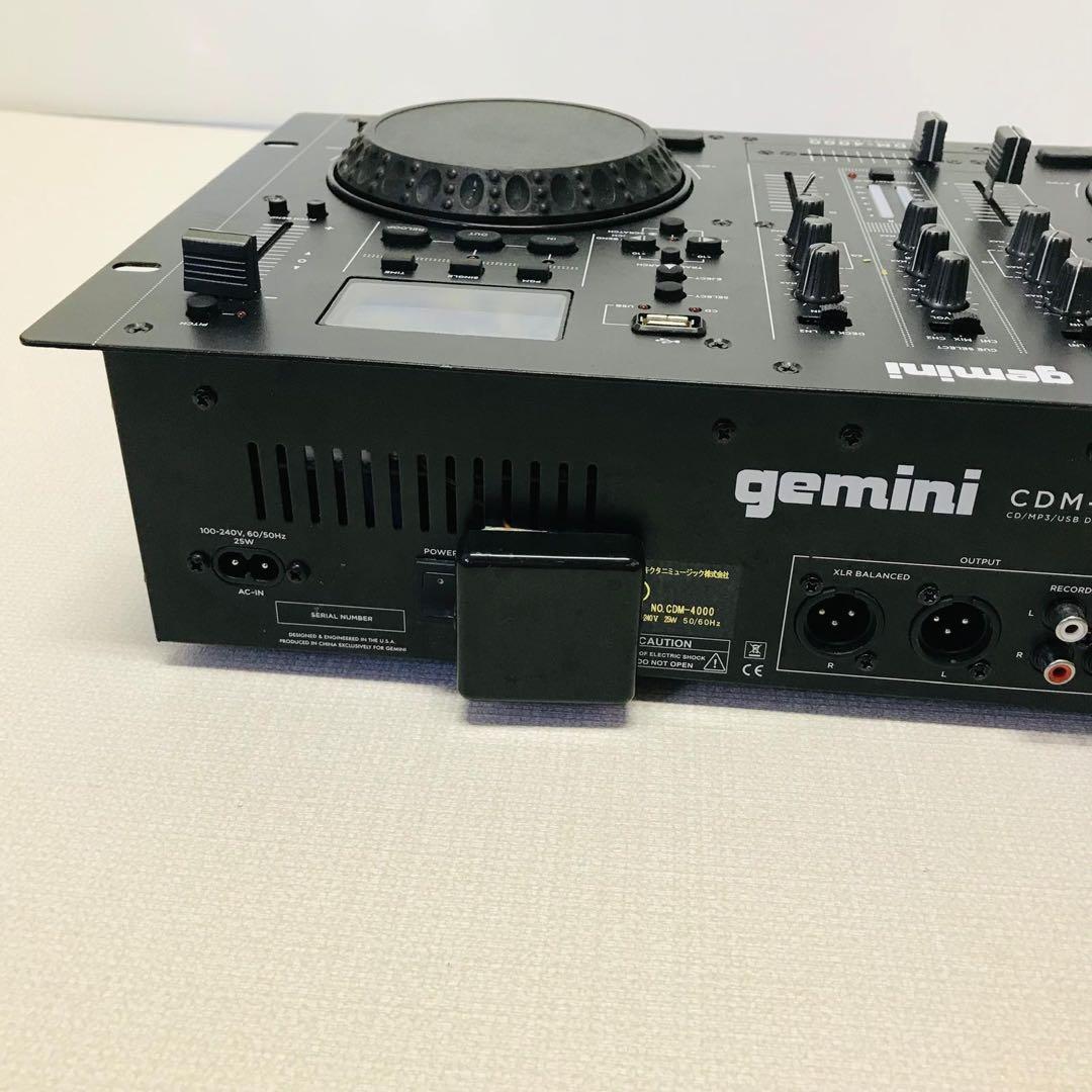GEMINIミキサー一体型　オールインワンDJプレーヤー/CDM-4000動作品