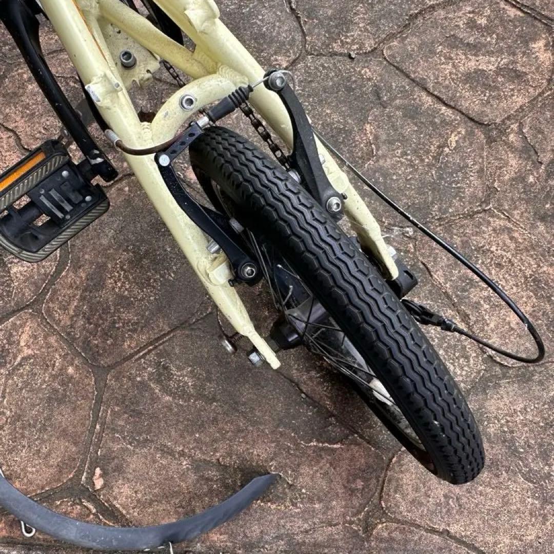 DAHON curve D7 折りたたみ自転車 クリーム色