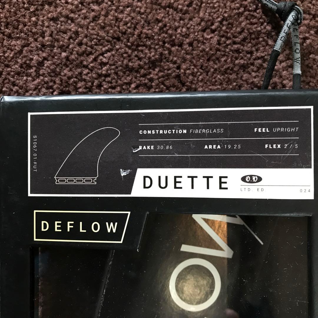 DEFLOW デフローDUETTE Mサイズ サーフフィン定価¥19,800