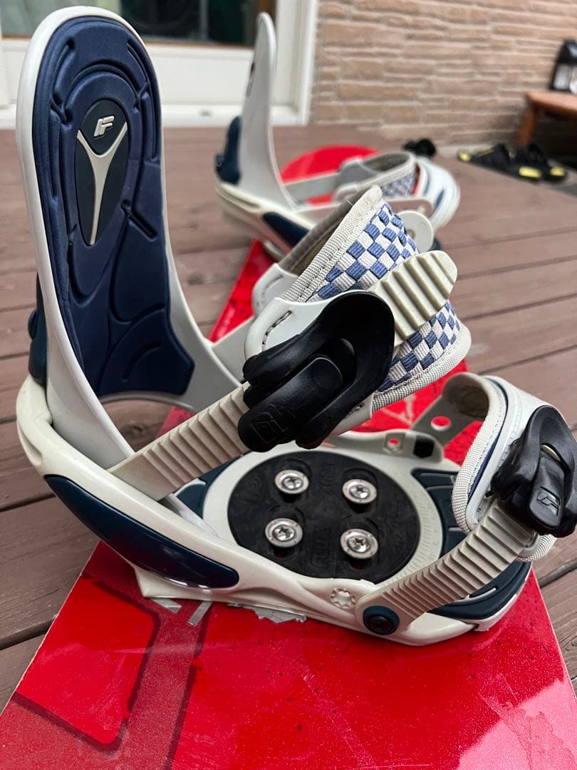 スノーボードセット　バインディング付 140 カバー付き ライス28