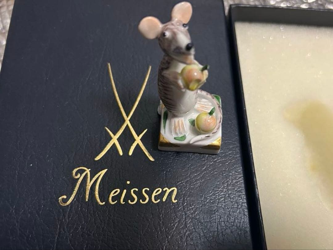 Meissen ねずみの置物 干支
