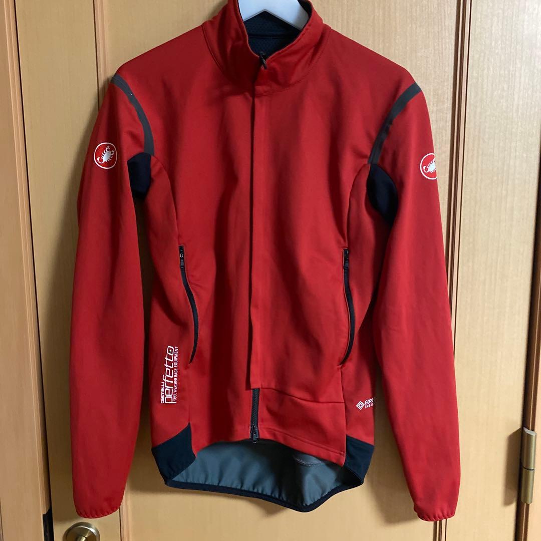 Castelli レッド サイクルジャケット　Mサイズ