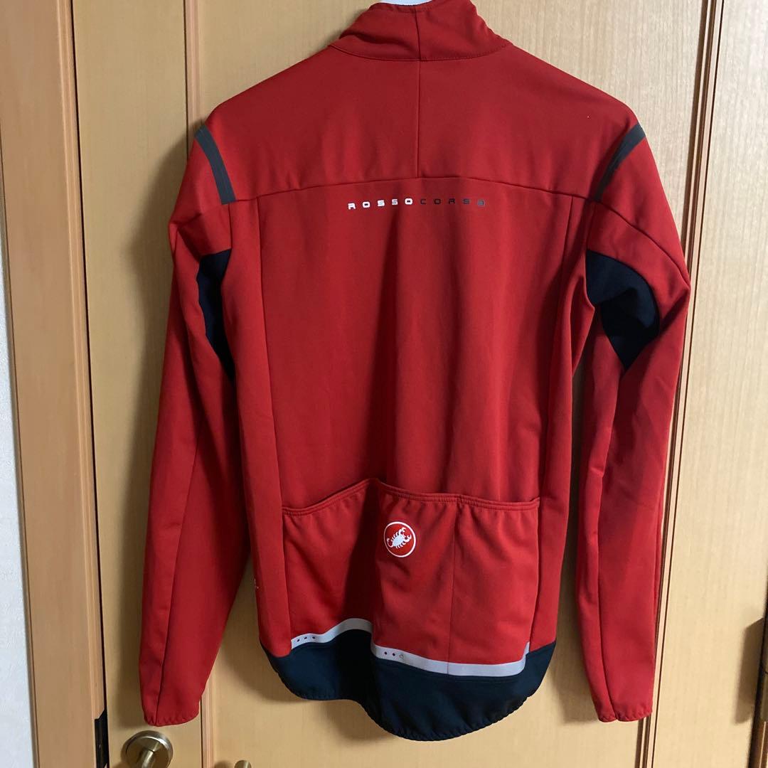 Castelli レッド サイクルジャケット　Mサイズ