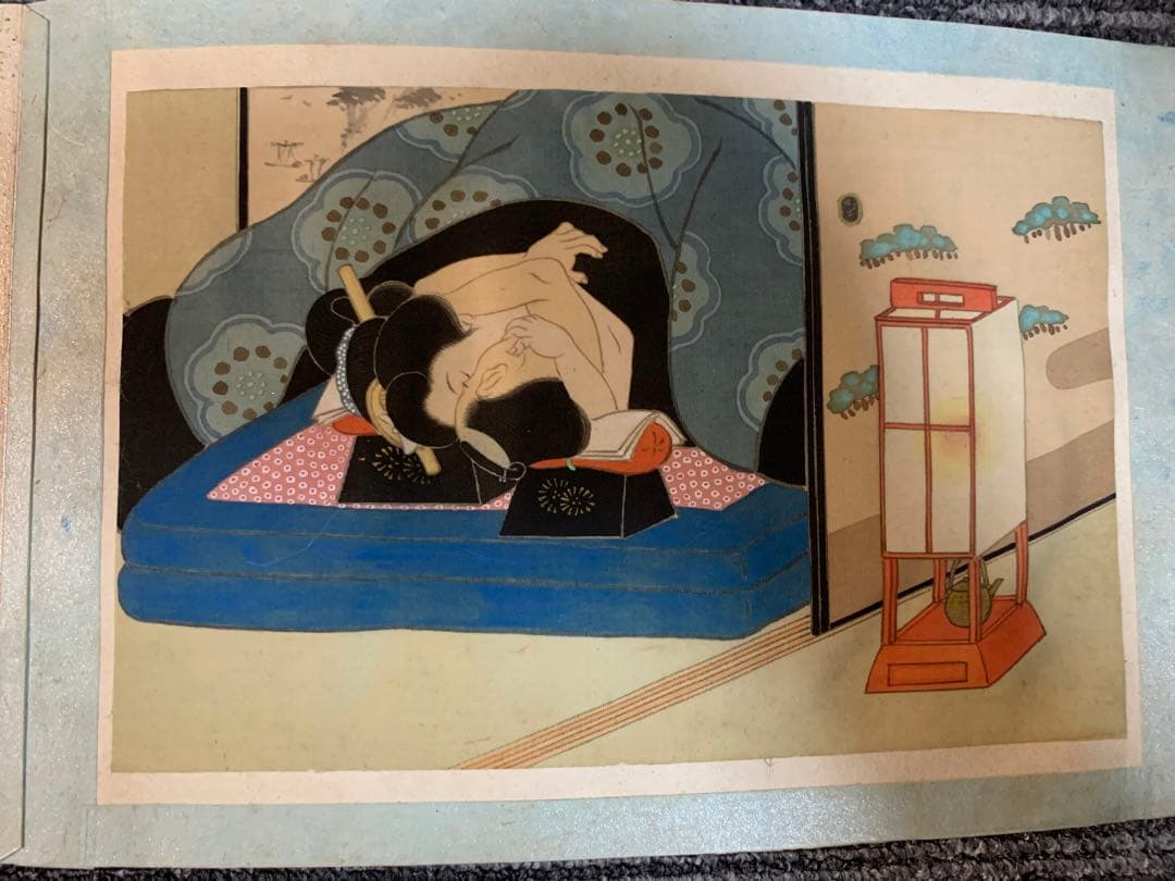 肉筆春宵畫帖 全10圖 浮世絵 明治期 肉筆 美人画 春画 ukiyoe 艶本