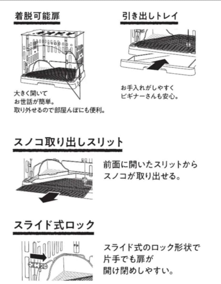 GEX【うさぎアクリル製ケージ】ラビんぐ スマートルームクリア−II