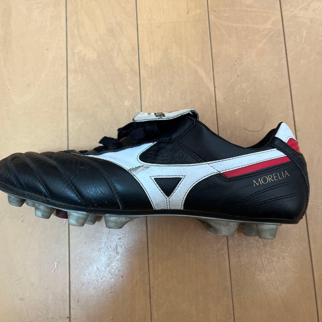 Mizuno Morelia スパイク 黒/白/赤 収納袋付き