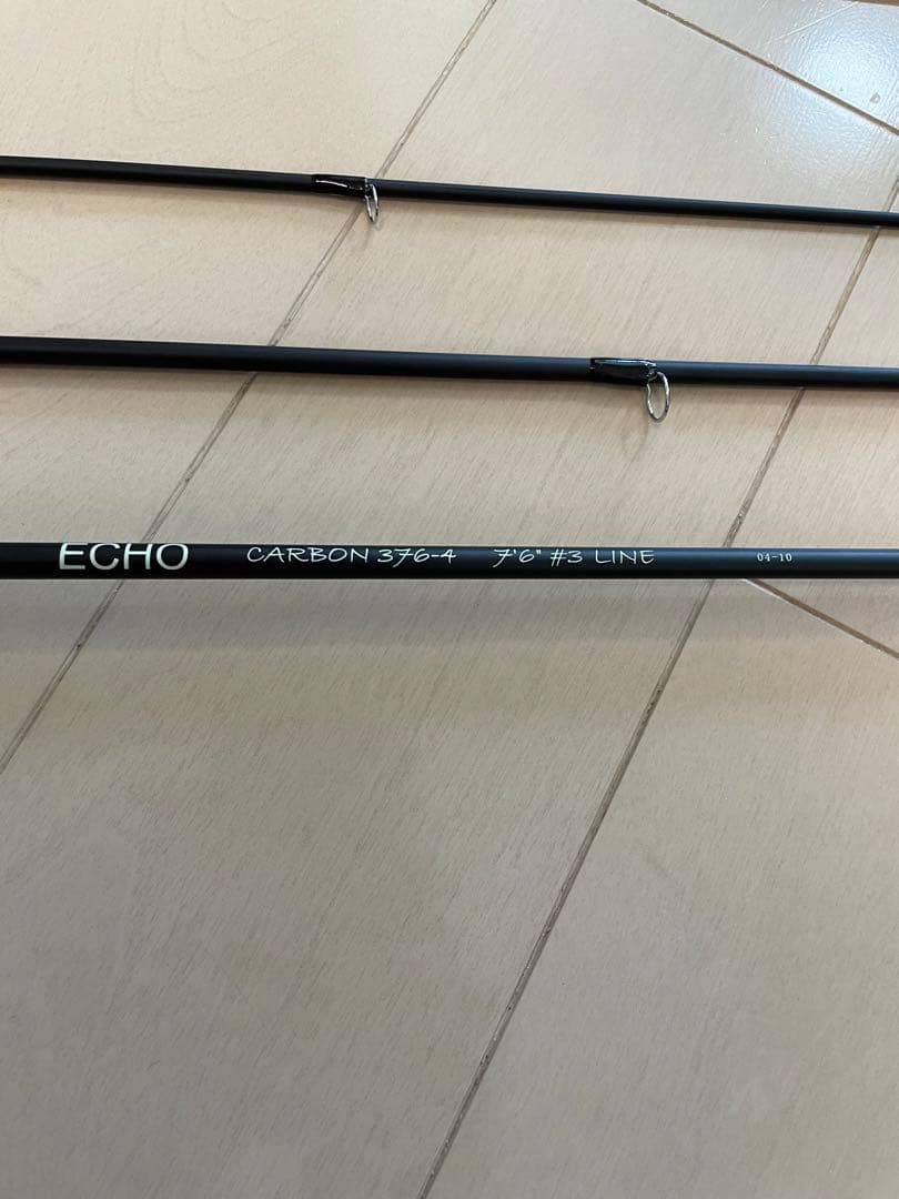 フライロッド ECHO CARBON 376-4 リール付き