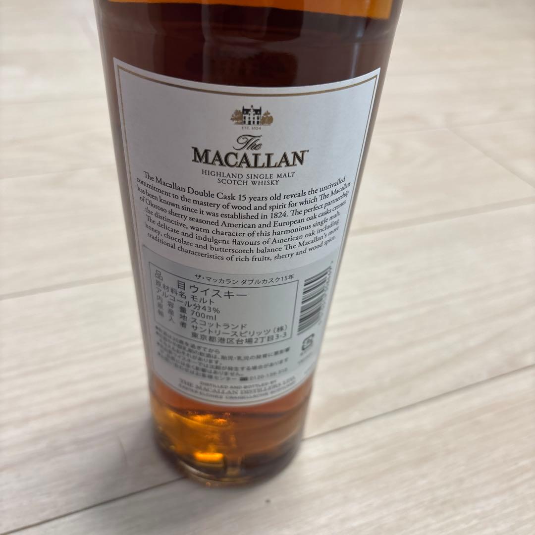 ウイスキー The Macallan 15 Years Old Double Cask