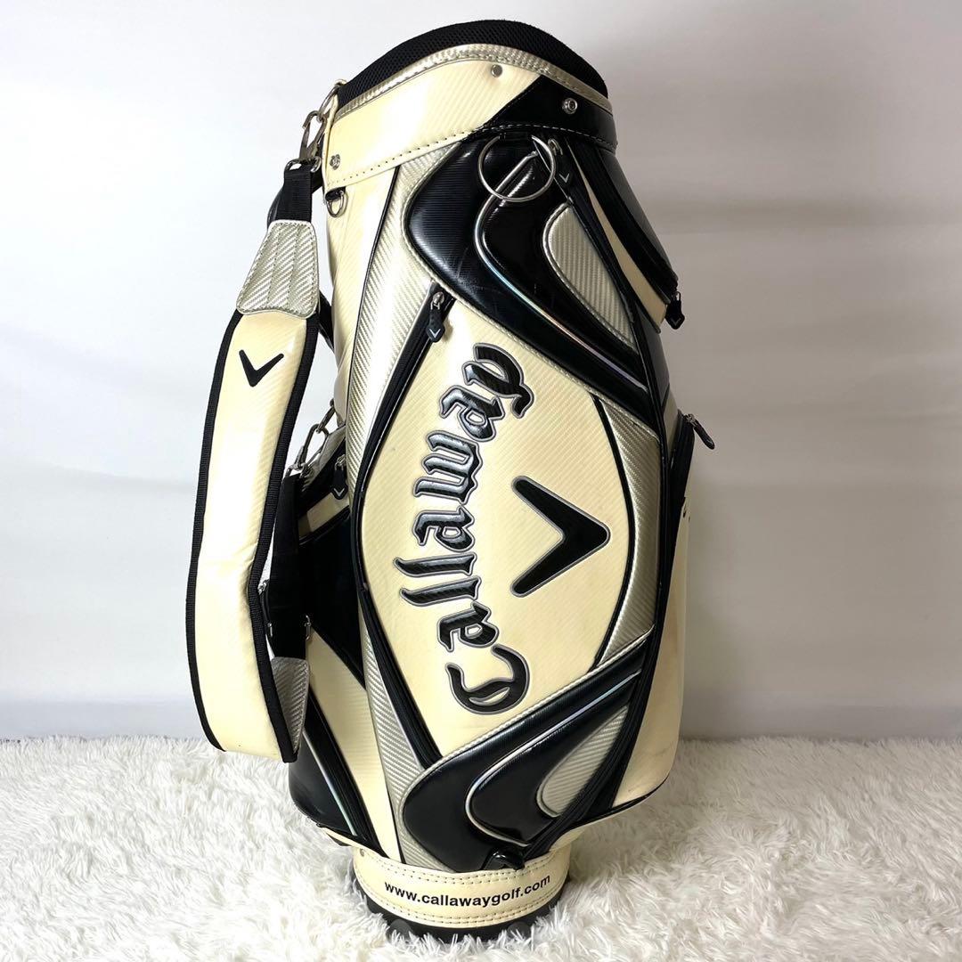 【格安出品】Callaway ゴルフ キャディバッグ アイボリー ビッグロゴ