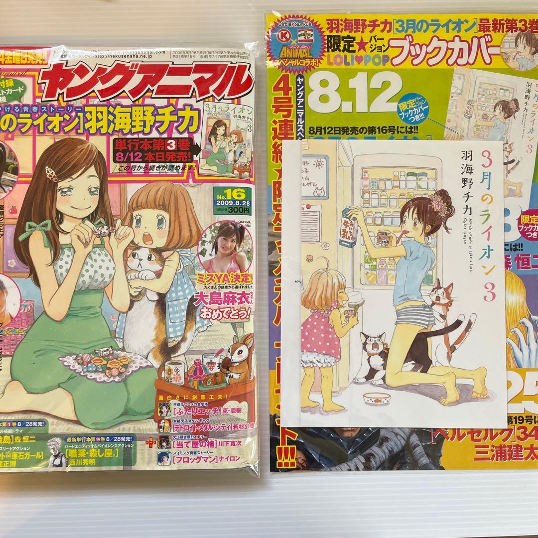 3月のライオン　ヤングアニマル　サークルＫサンクス　付録　ブックカバー