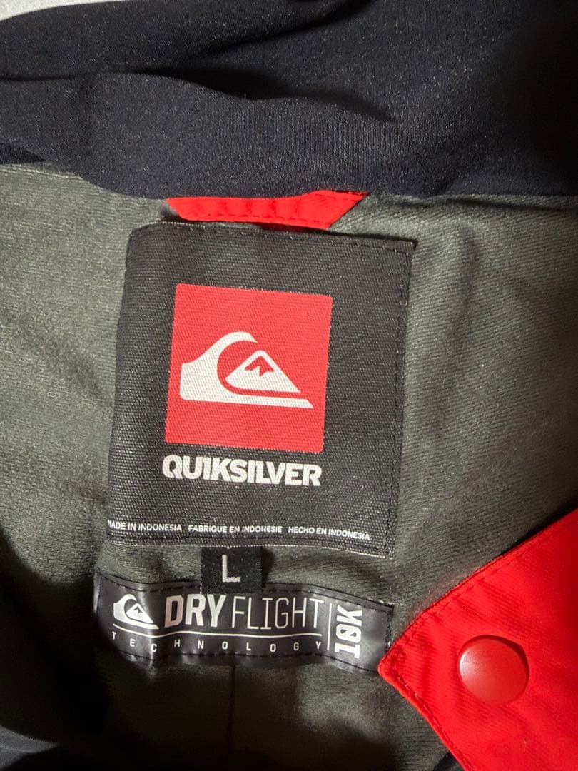 QUIKSILVER スノーボードパンツ L レッド　新品未使用