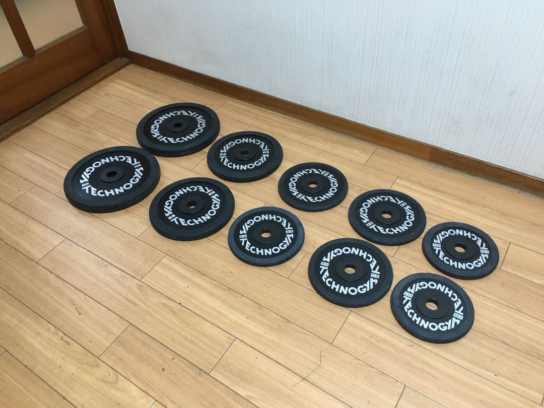 TECHNOGYMバンパープレート穴径／Φ28mm 計42.5kg