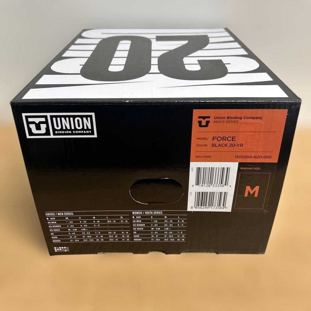 25-26 UNION ユニオン FORCE BLACK 20-YR （M）新品