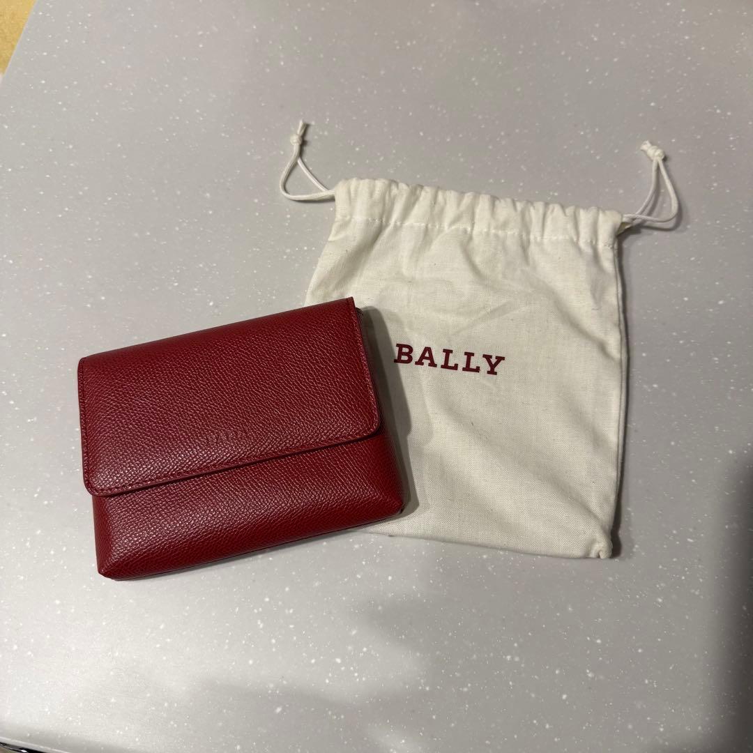 新品未使用　BALLY 赤 レザー 保存袋付き　トランプ
