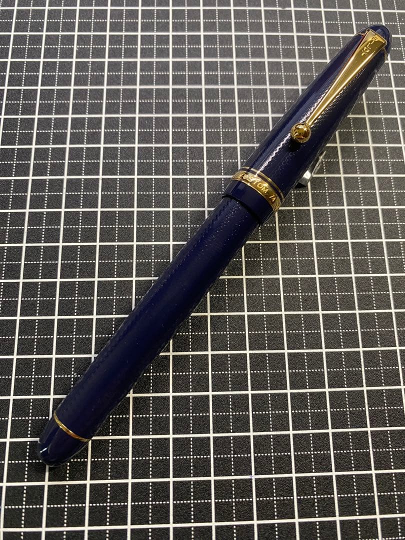 PILOT CUSTOM74 Dark-Blue 網目　万年筆　字幅F
