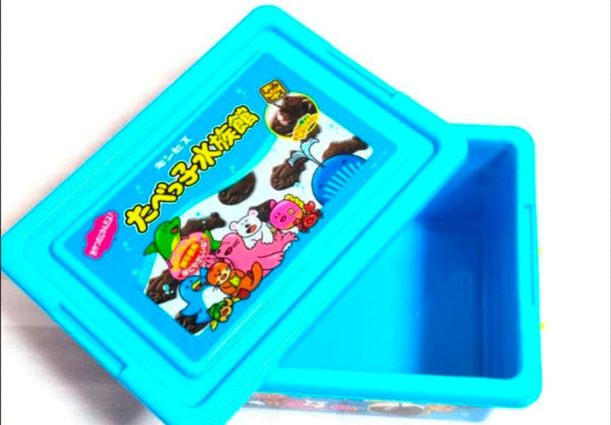 美品♡お菓子コンテナボックス　たべっ子どうぶつ　水族館　トランク缶　２点セット⑥