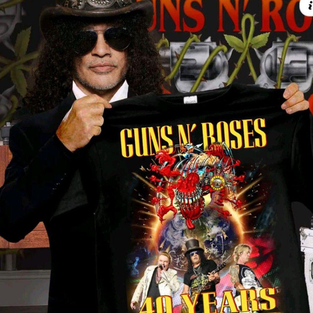 GUNS N' ROSES 40th記念Tシャツ 限定 ガンズ・アンド・ローゼズ