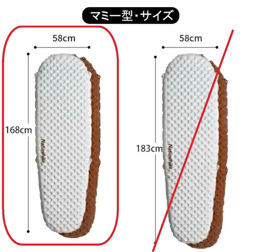 1.Naturehike 高R値 R5.8 厚手7cm マミー型 テント泊 防災