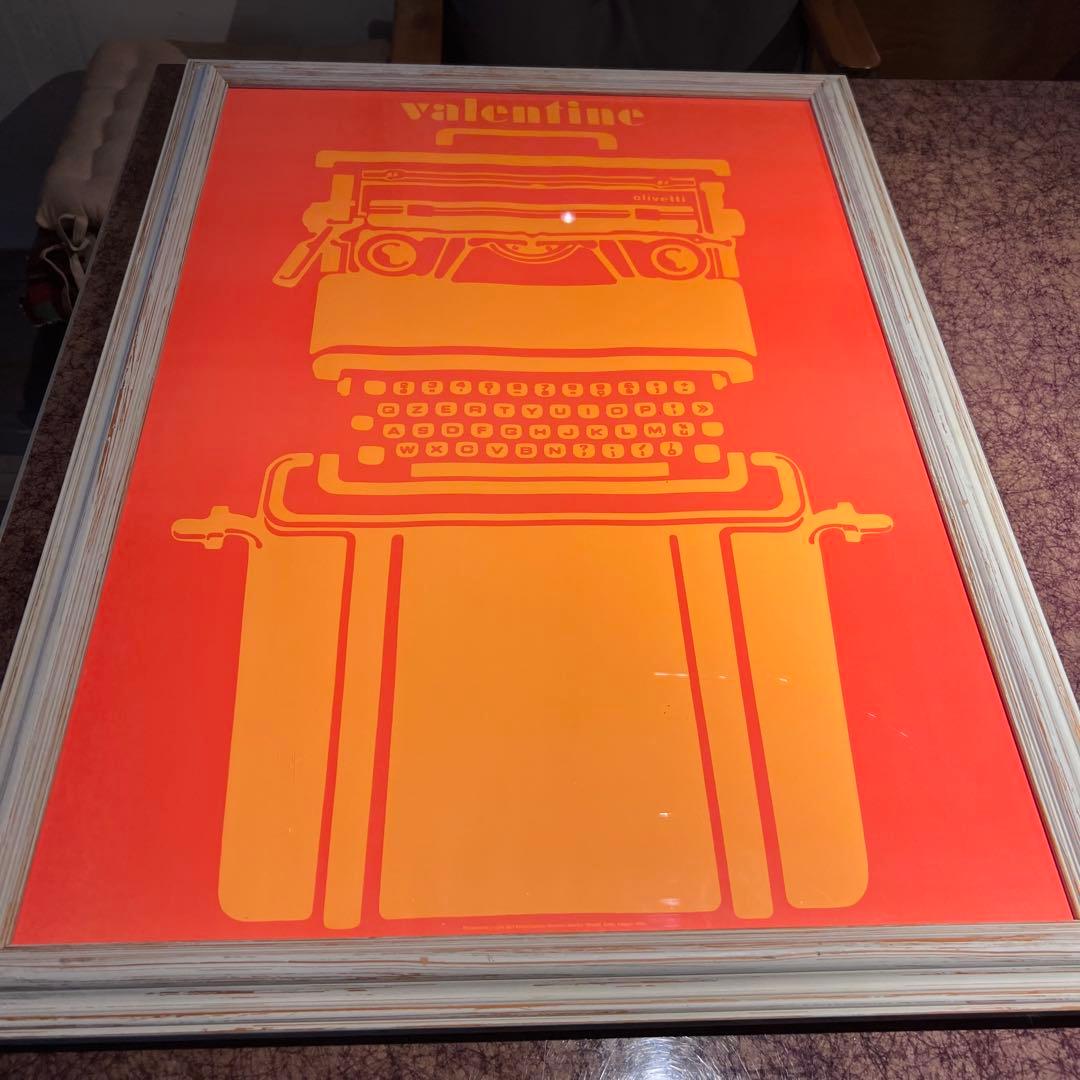 Olivetti Valentine ポスター額装　ポップアート