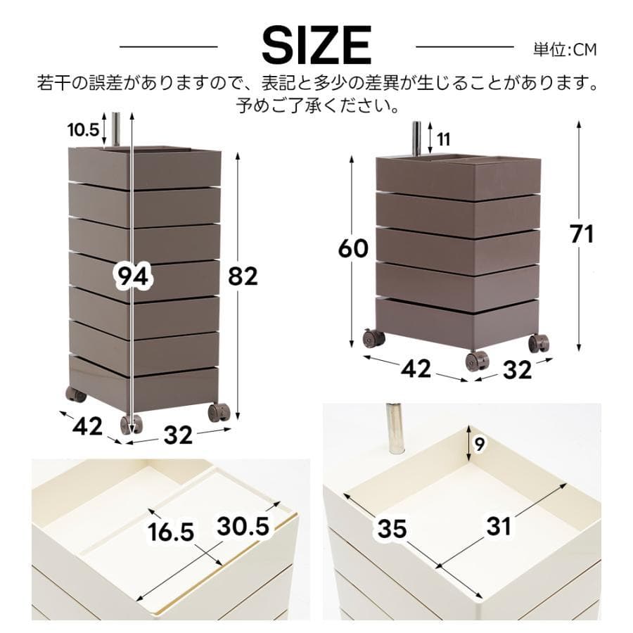 訳あり部品デスクワゴン サイドワゴン 収納 キャビネット 1326-170