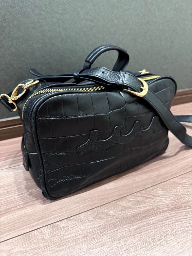 定価38.5万 muta MARINE マットクロコポーチ バッグ