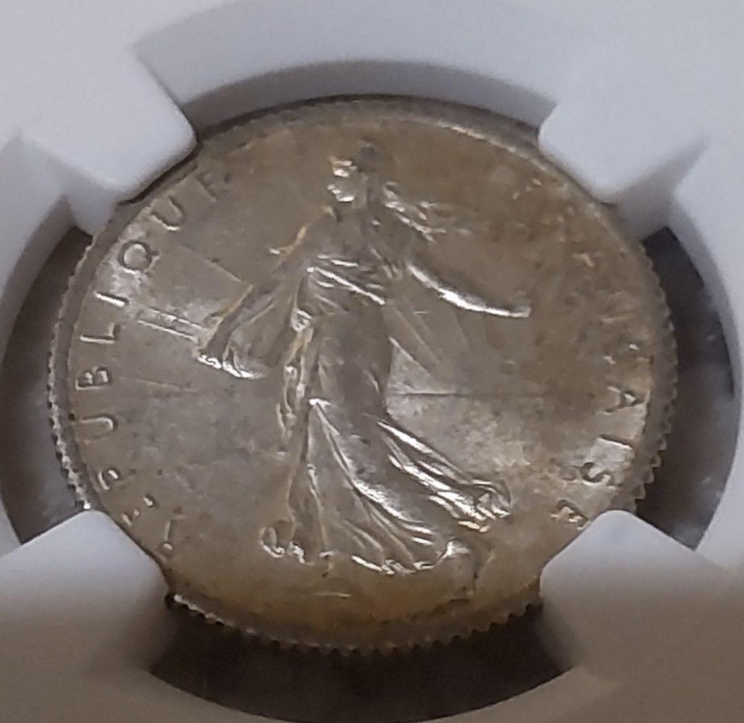 そ*ン様 ✨ 1916年/NGC MS63/1フラン銀貨✨