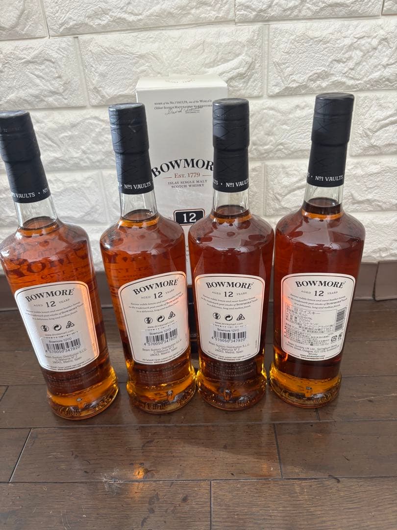 BOWMORE 12年 ウイスキー 4本セット今年購入
