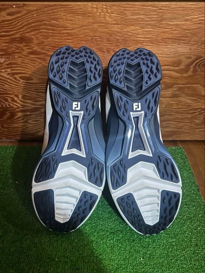 フットジョイゴルフシューズ フューエル BOA ホワイト/ネイビー　27.５cm