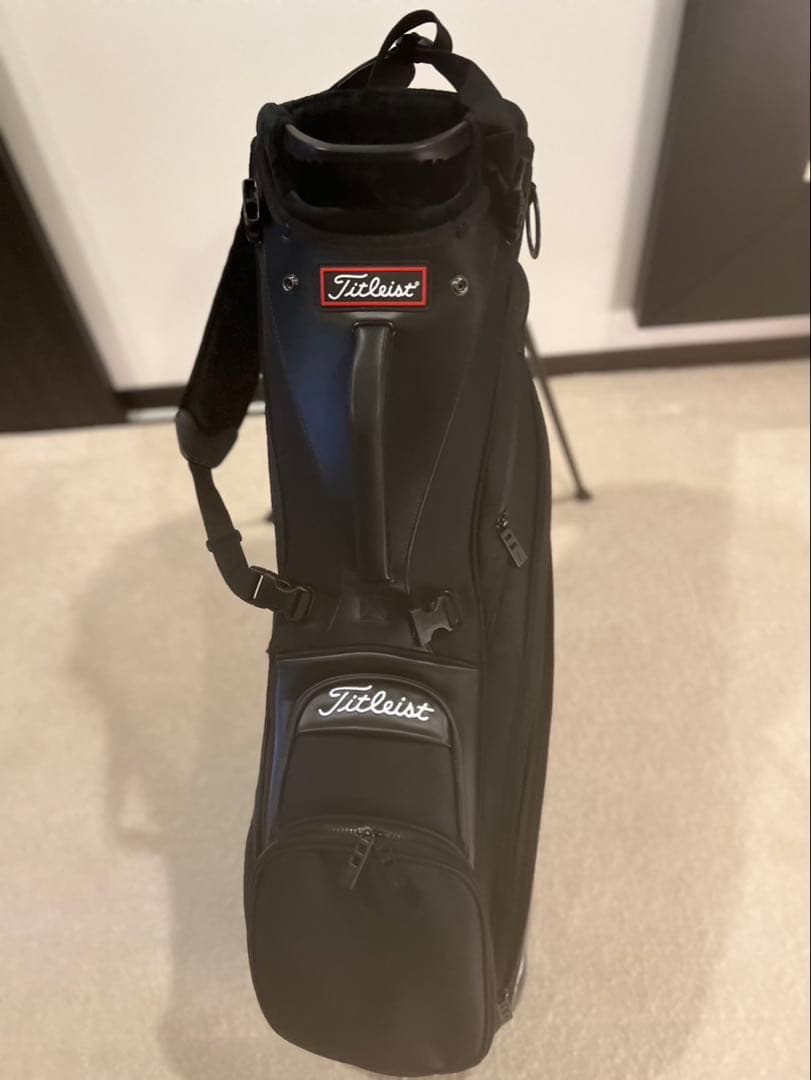 Titleist キャディバッグ スタンド付き ブラック/ホワイト