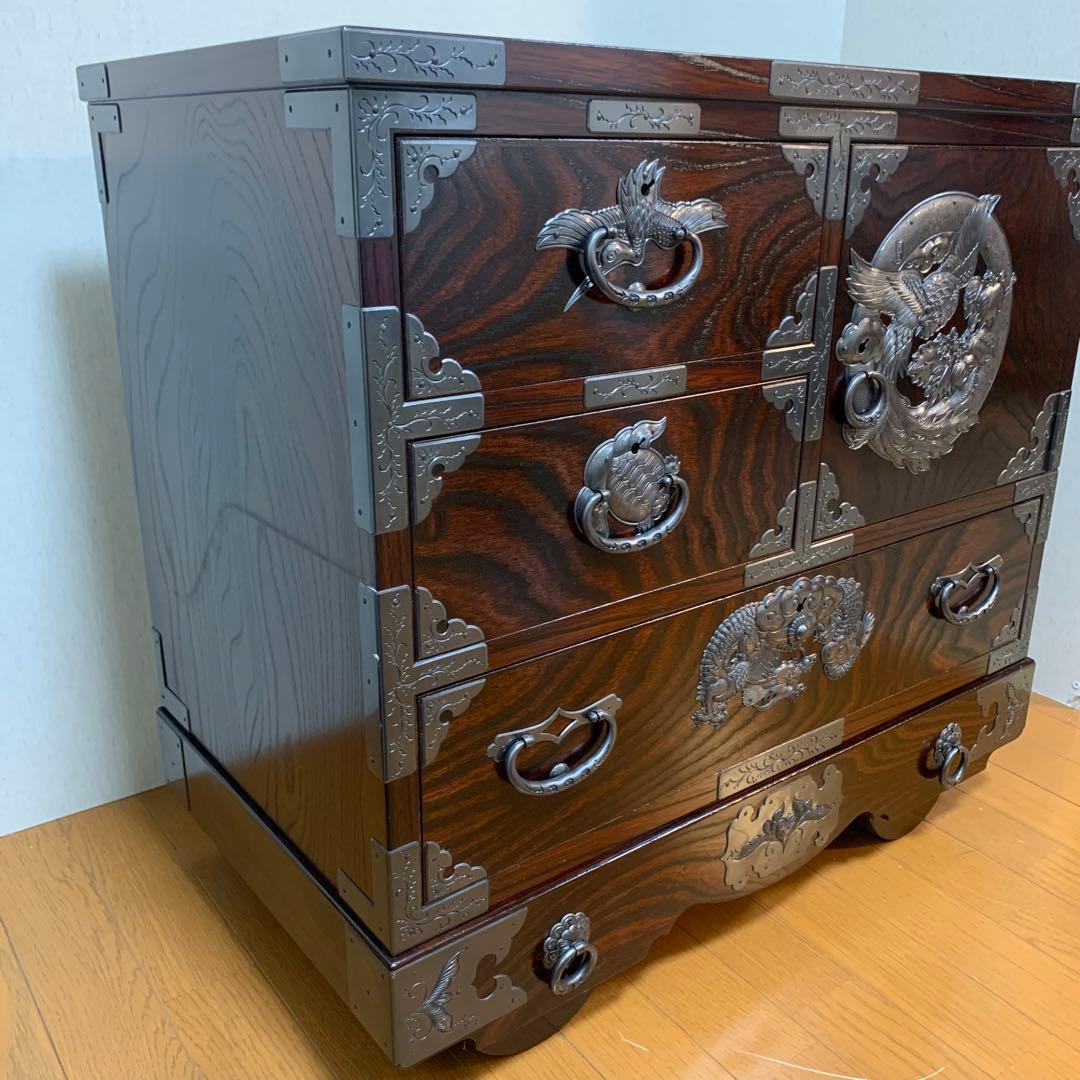 定価77万　岩谷堂箪笥　車箪笥　銅手打