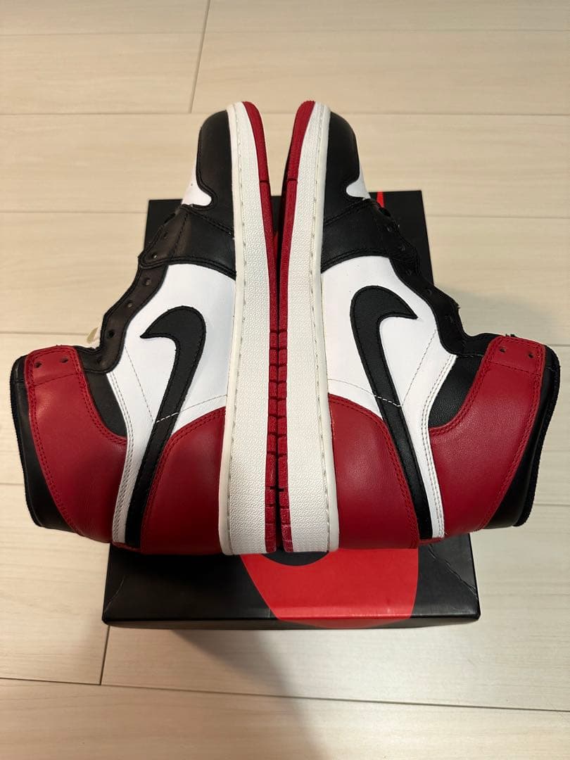 【稀少】Nike Air Jordan1RetroHigh Black Toe
