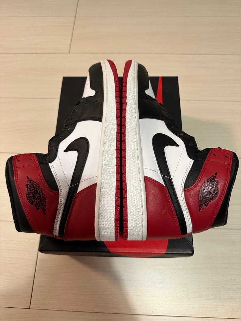 【稀少】Nike Air Jordan1RetroHigh Black Toe