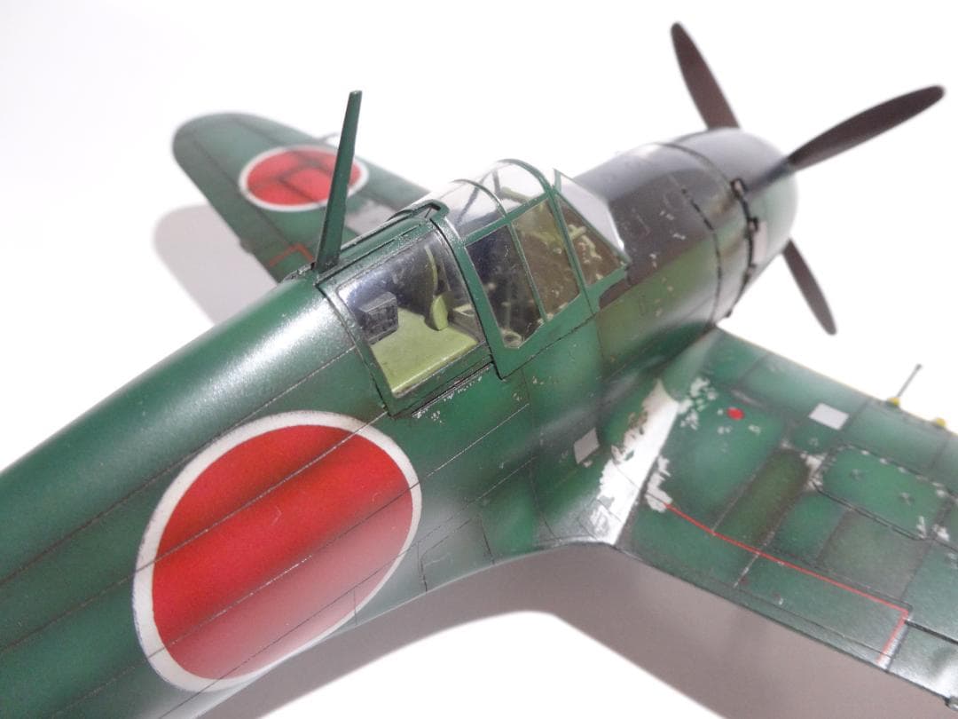 ハセガワ1/48局地戦闘機「雷電」完成品