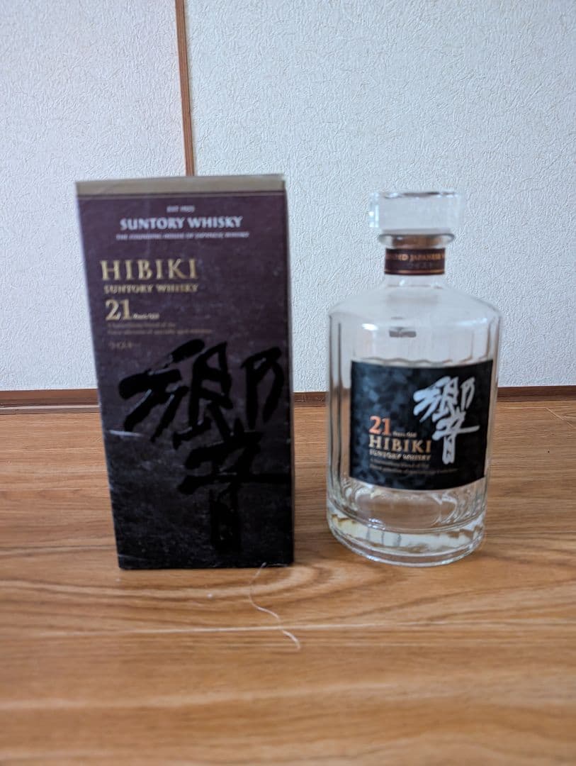Hibiki 21年 ウイスキー空瓶 箱付き