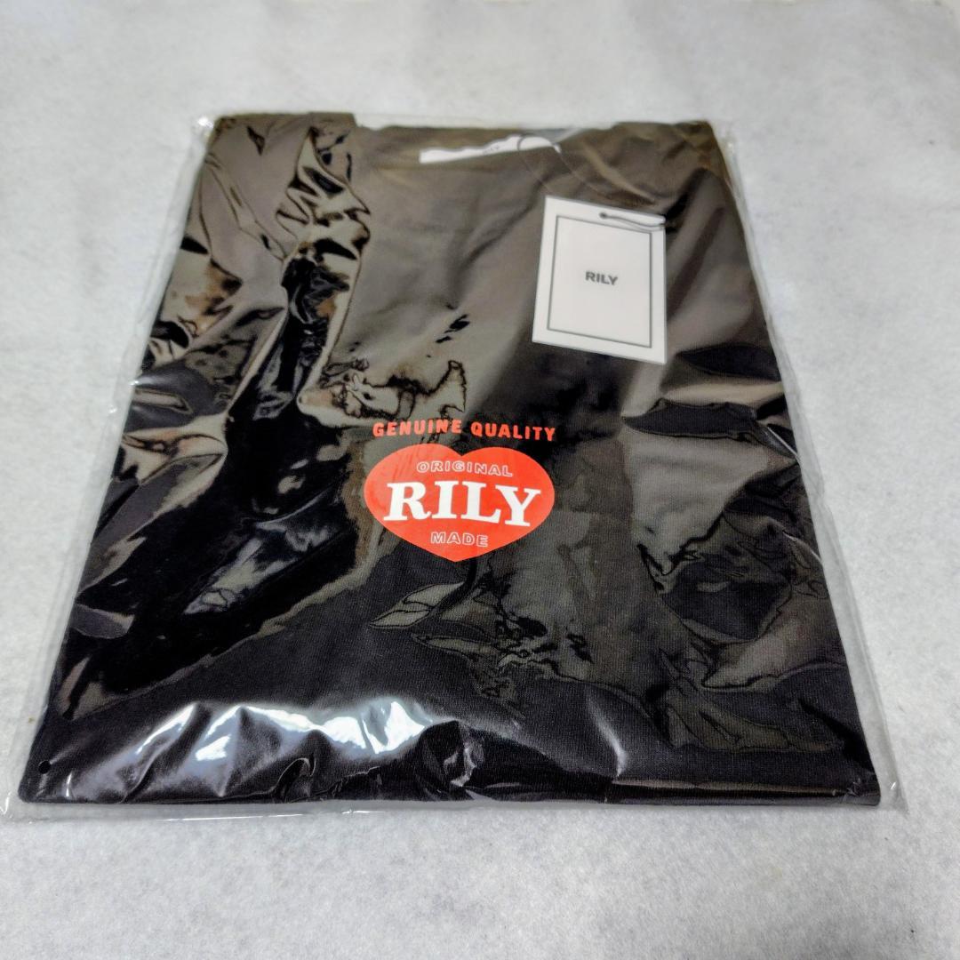 RILY ハートロゴTシャツ ブラック 黒