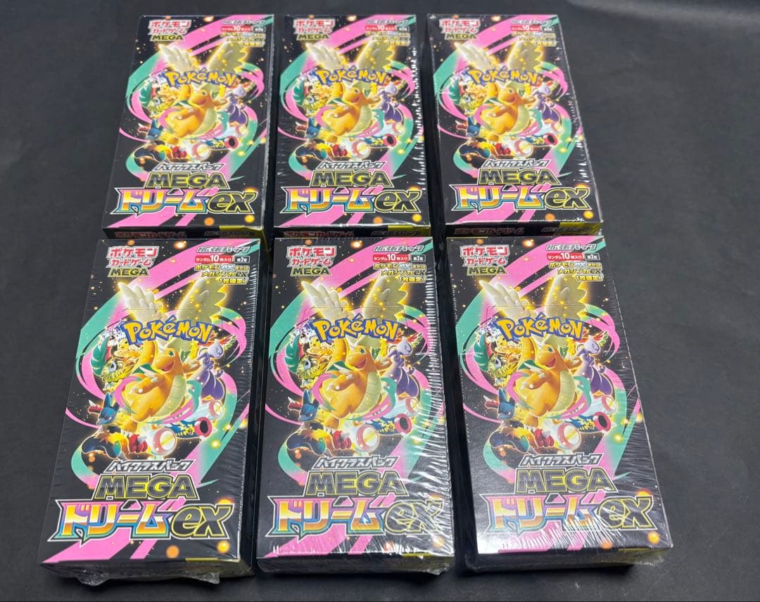 【新品未開封】ポケモンカード メガドリームex 6box シュリンク付き