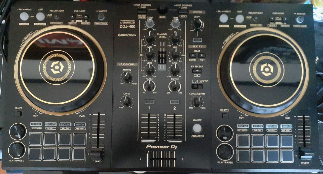 Pioneer DJ DDJ-400 コントローラー　国内限定カラー: ゴールド