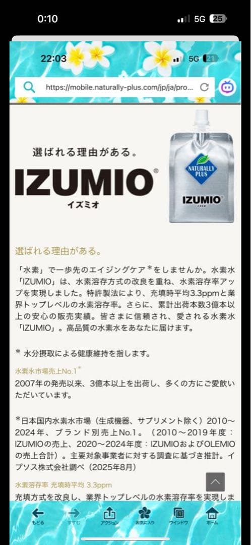 IZUMIO イズミオミネラルウォーター1箱 ナチュラリープラス