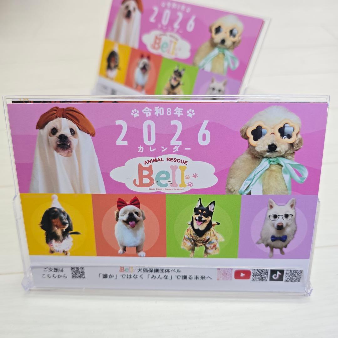 ①『犬』 卓上チャリティーカレンダー10枚セット