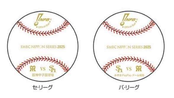 阪神タイガース VS 福岡ソフトバンク★２０２５ 日本シリーズ 公式試合球２個★