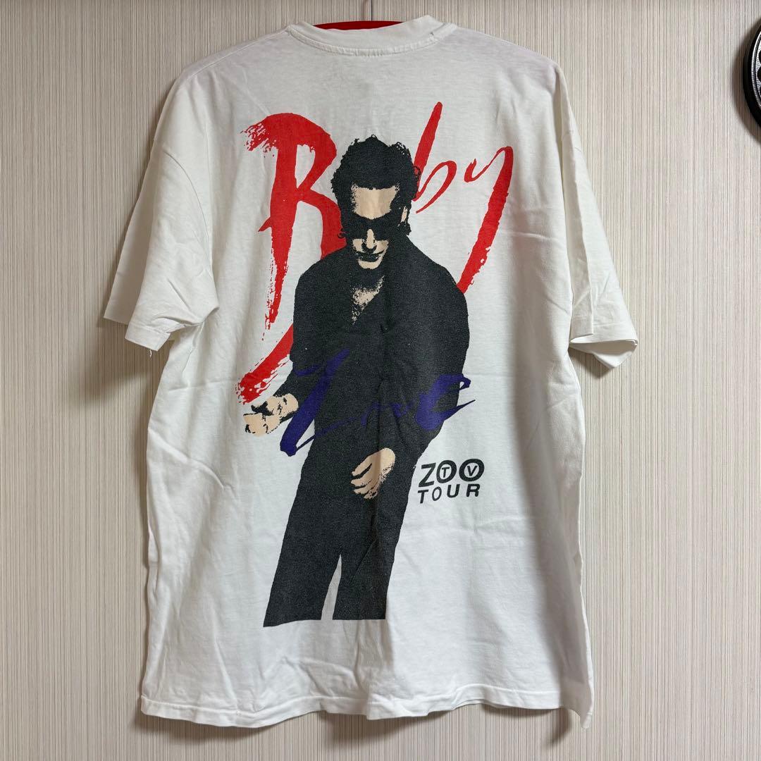 ビンテージ・ロックTシャツ：1992年 U2、XL、アメリカ製、33年前