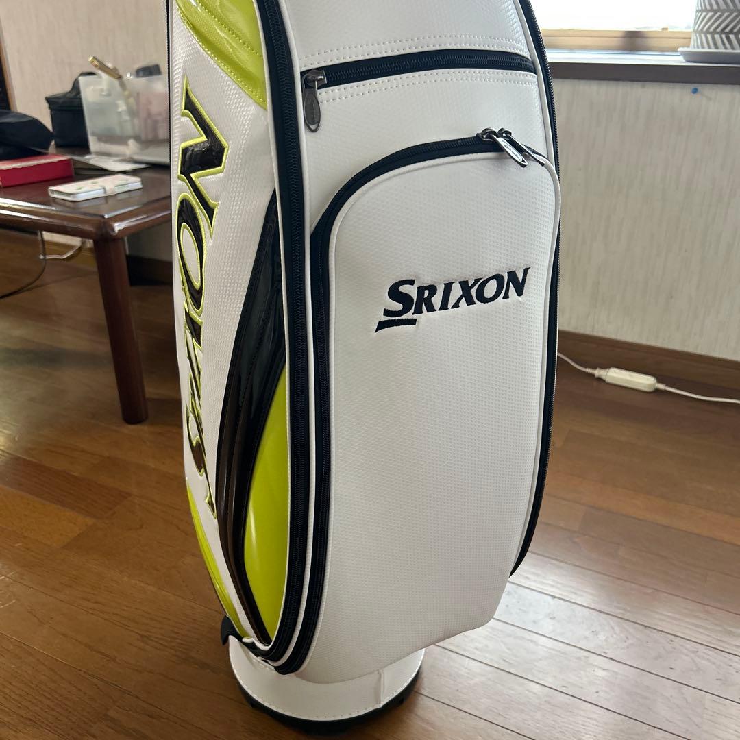 SRIXON キャディバッグ ホワイト/イエロー