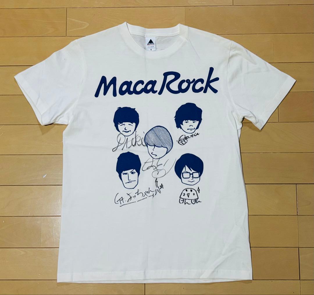 マカロニえんぴつ サイン Tシャツ S