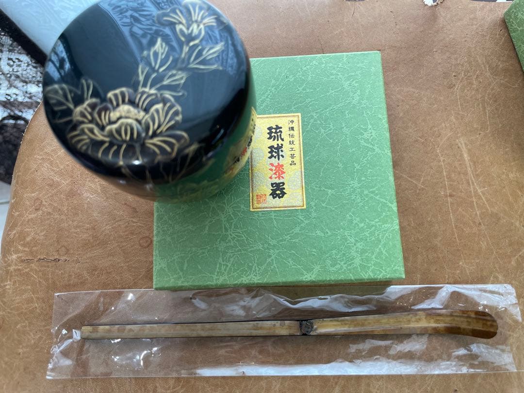 新品・希少　琉球漆器　高級　棗・茶杓・香合・太鼓・オマケ付き　プレミア価格