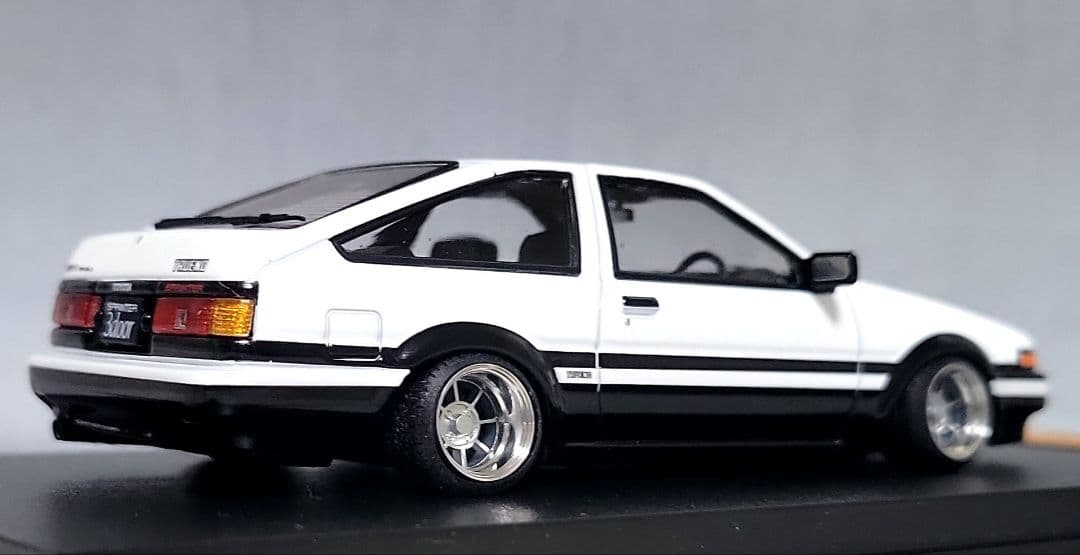 1/43　スプリンター　トレノ改　AE86　ハヤシストリート　アルミ製　深リム