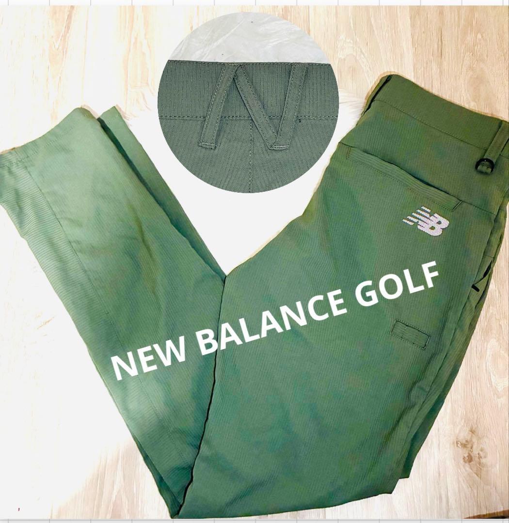 3点セット　NEW BALANCE GOLF カーキ　ストレッチパンツ　Nロゴ