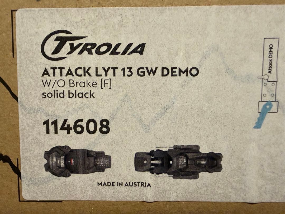 新品Tyrolia Attack LYT 13 GW DEMO ブレーキ110