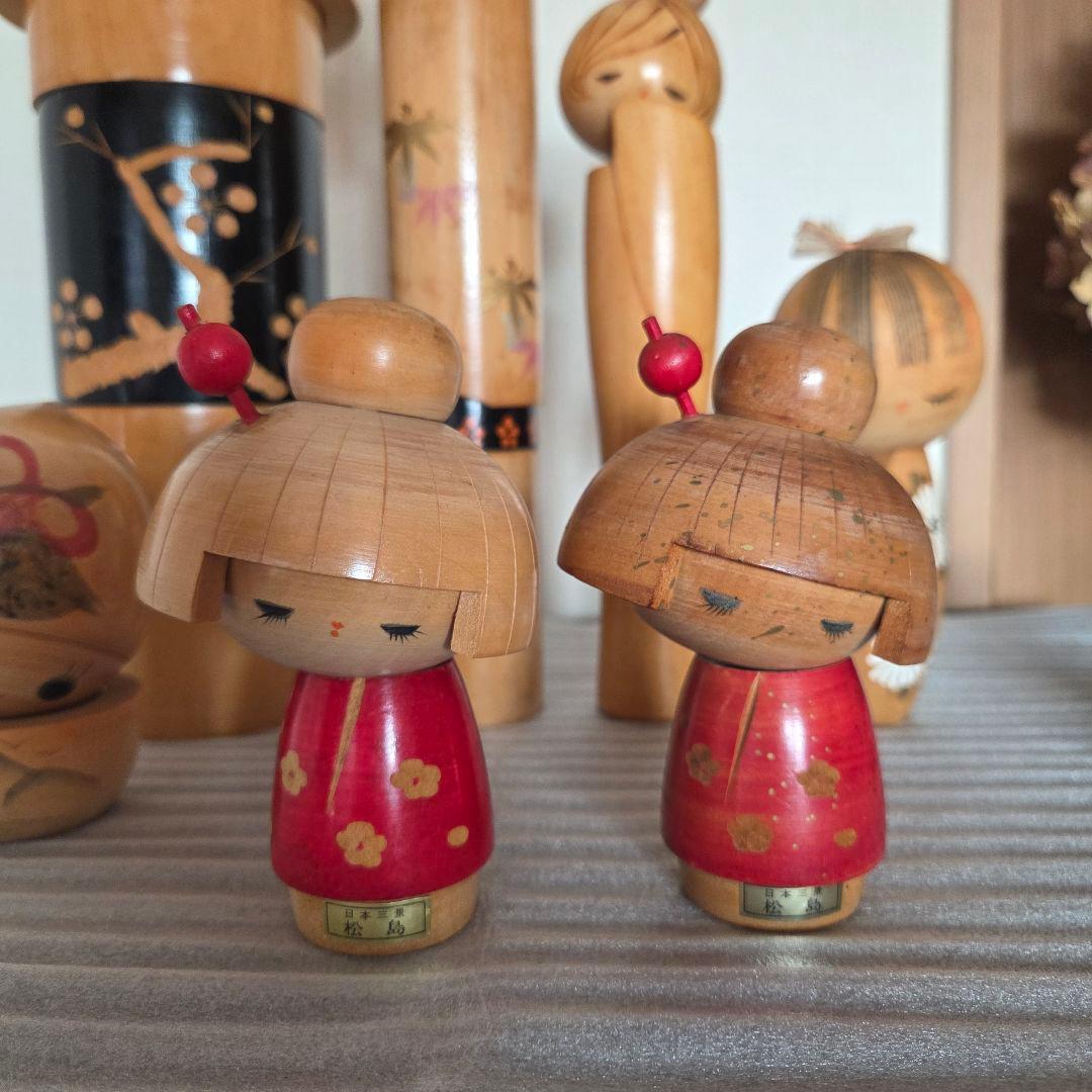 創作こけし おかっぱこけし 人形 かんざし KOKESHI DOLL くまぼっこ