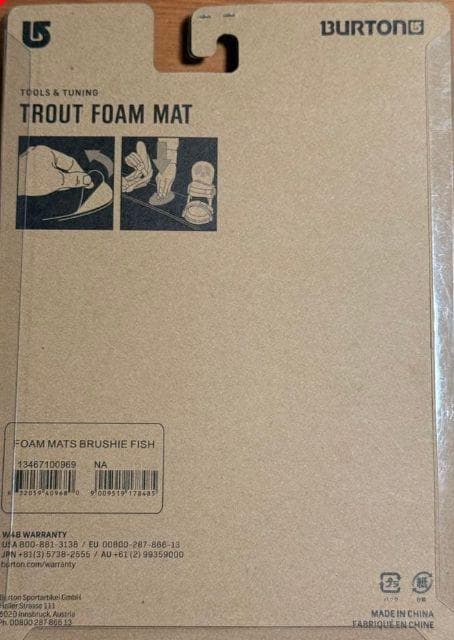 BURTON トラウトフォームマット デッキパッド バートン TROUT